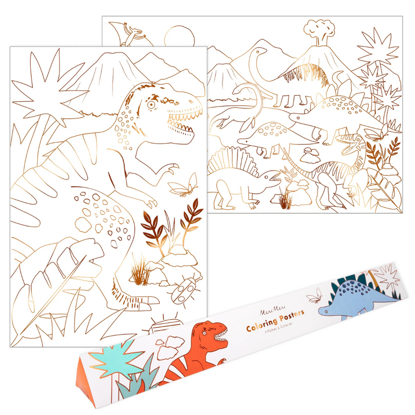 Dinosaur Coloring Poster – Inova Gift Shops